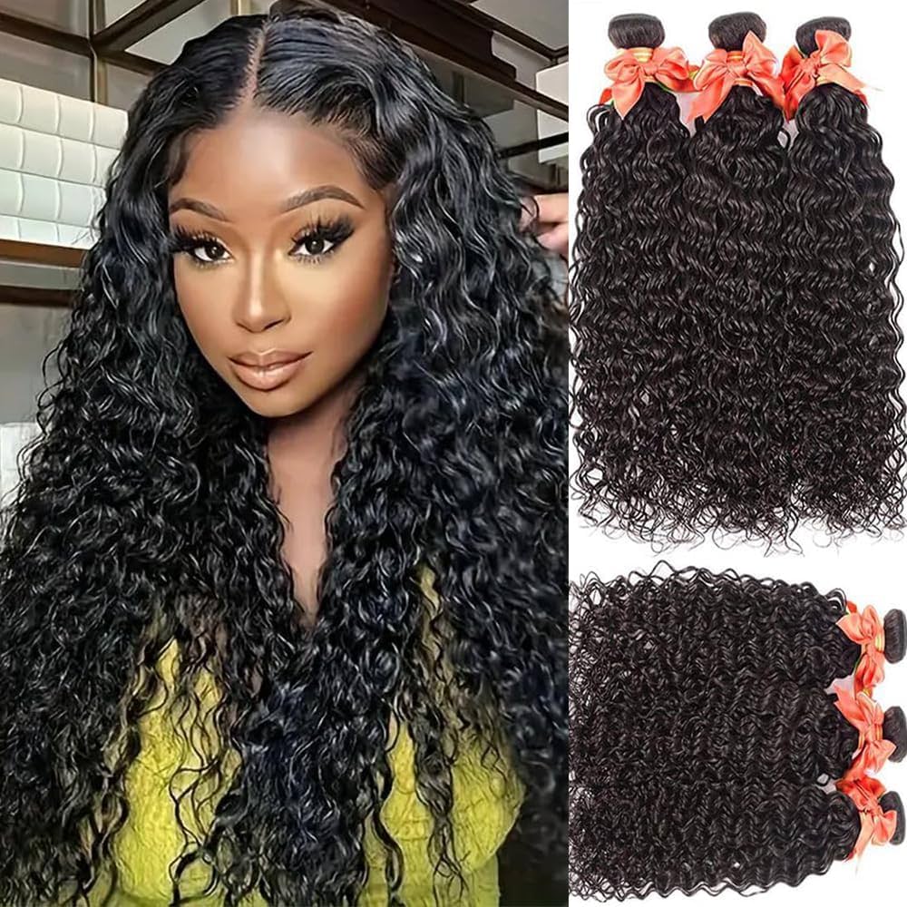 Water Wave 4 Bundles 100% Brazilian Virgin Human Hair – Modern Show Hair