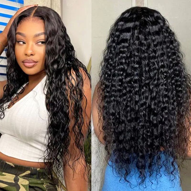 HD Full Lace Front Wigs Human Hair Pre Plucked With Baby Hair Water ...